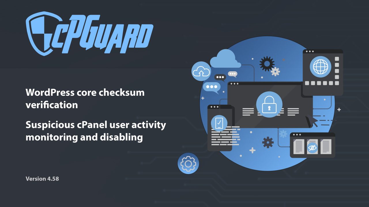 WordPress core checksum verification and check suspicious cPanel user activity in cPGuard ...
